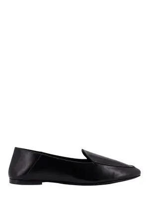 Celine Aura Leather Loafers - Black