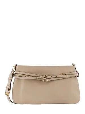Pinko Leather Belt Bag - Beige