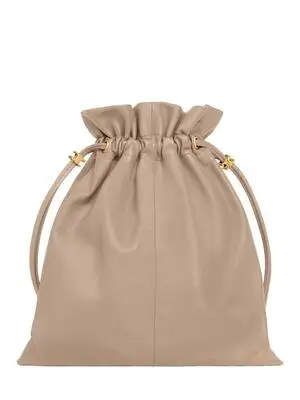 Celine Leather Crossbody Bag Beige