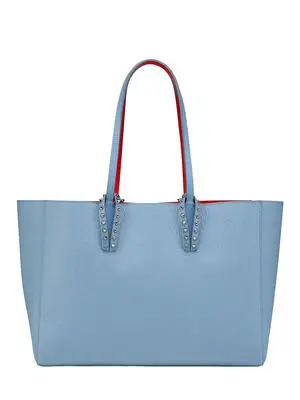 CHRISTIAN LOUBOUTIN Cabata Leather Shoulder Bag - Blue