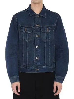 Celine Denim Jacket With Paris Patch - Royal Indigo
