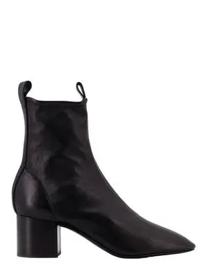 Celine Cheri Leather Boots - Black