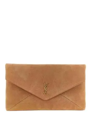 SAINT LAURENT Cassandre Logo Clutch
