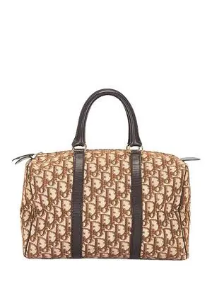 FWRD RENEW Dior Trotter Mini Boston Bag - Brown