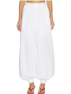 ROTATE BY BIRGER CHRISTENSEN Balloon Pleated Pants - Bright White