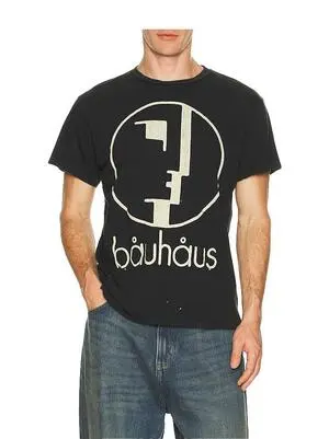 MadeWorn Bauhaus 90's Crew Tee In Black - Coal