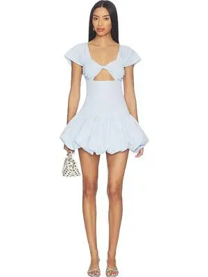 MORE TO COME Adda Mini Dress - Baby Blue