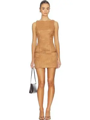 MORE TO COME Rileigh Mini Dress - Tan