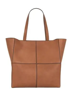Saint Laurent Carre 4 Small Tote Bag - Toasted Brown