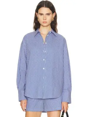 SANS FAFF Cannes Shirt - Diamond Blue Stripes