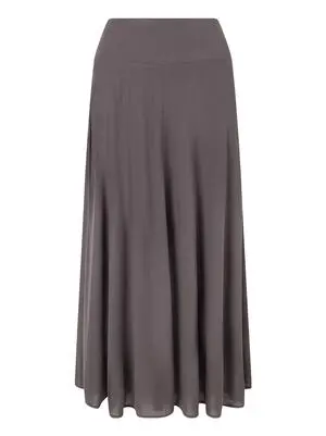 ST. AGNI Tencel™ Lyocell Midi Skirt - Gray