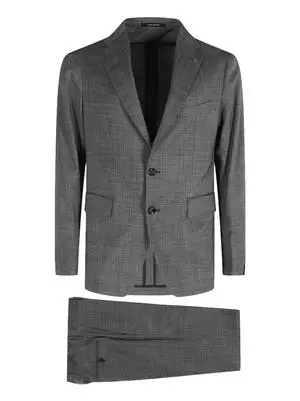 Tagliatore Abito Montecarlo Grisaglia Button Two-piece Suit - Grey