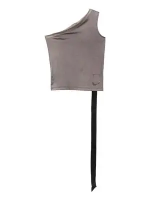 Rick Owens One-shoulder Ribbon Top - Grey