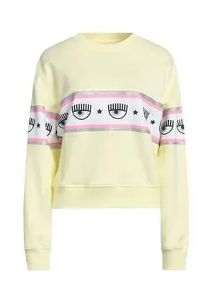 CHIARA FERRAGNI Cotton Sweatshirt - Yellow