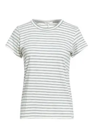 Rag & Bone Pima Cotton Striped T-shirt - Green