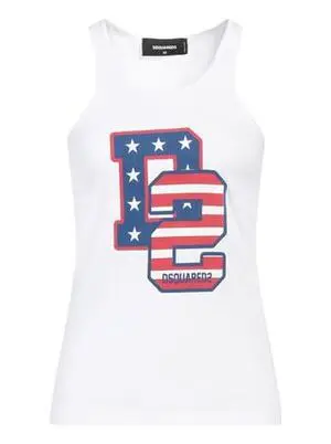 Dsquared2 Cotton Tank Top - White