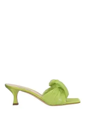 Casadei Organza Slide Sandals - Green