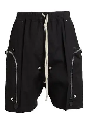 Rick Owens Cotton-blend Casual Shorts - Black