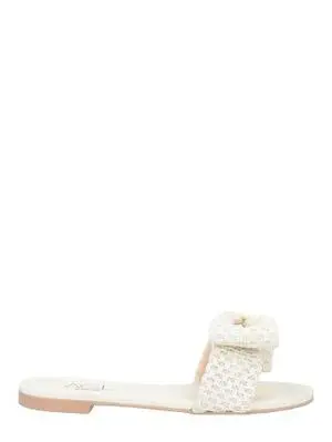 Agl Slide Sandals With Bow Detailing - White