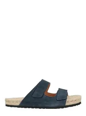 Manebí Leather Espadrille Sandals - Navy