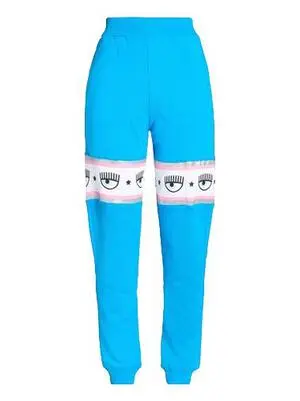 CHIARA FERRAGNI Cotton-elastane Track Pants - Azure