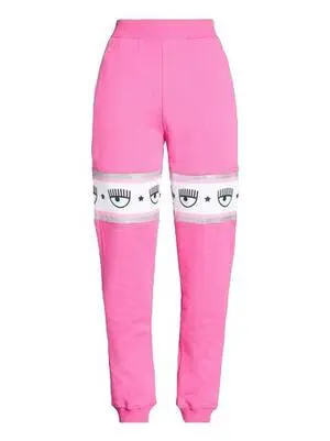 CHIARA FERRAGNI Cotton-elastane Track Pants - Pink