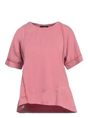 High T-shirt In Cotton And Elastane - Pink