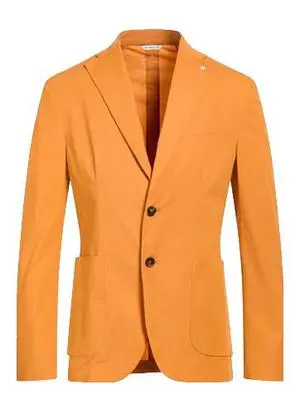 MANUEL RITZ Blazer Size Cotton, Elastane - Mandarin