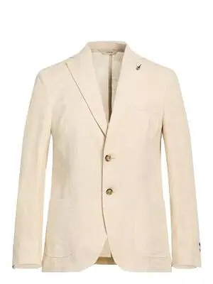 PAOLONI Blazer Size Linen - Beige
