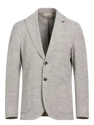 PAOLONI Blazer Light Size Cotton, Viscose, Linen, Elastane - Grey