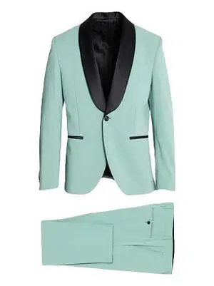 MANUEL RITZ Suit Light Size Polyester, Viscose, Elastane - Green