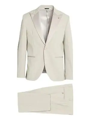 MANUEL RITZ Suit Size Polyester, Viscose, Elastane - Beige