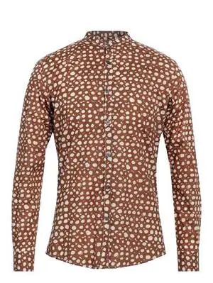 DANIELE ALESSANDRINI Shirt Size Cotton - Brown