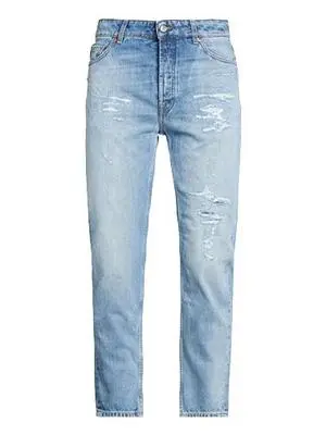 DEPARTMENT 5 Tapered Jeans With Distressed Detail - Blue
