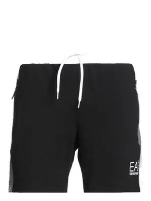 EA7 Athletic Jersey Shorts - Black