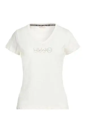LIU •JO T-shirt With Appliqués - White