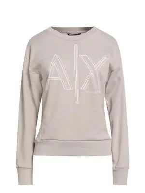 Armani Exchange Sweatshirt In Cotton, Polyester, And Elastane - Beige