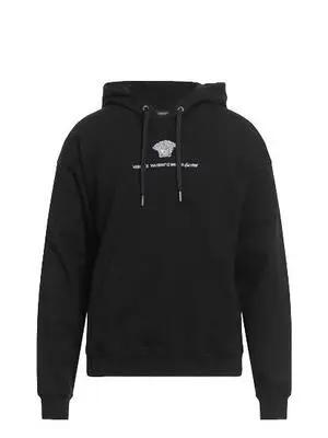 Versace Sweatshirt With Embroidered Logo - Black