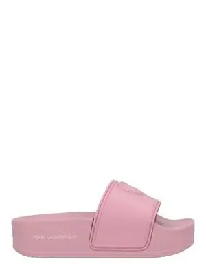 Karl Lagerfeld Kondo Maxi Flatform Sandals - Pink