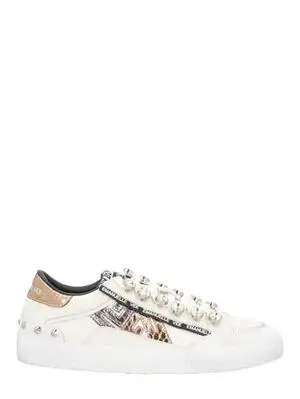 EMANUÉLLE VEE Low-top Leather Sneakers - Off White