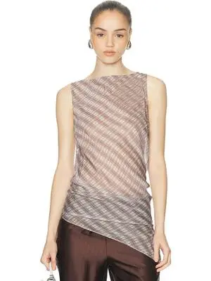 EAVES Phoebe Top - Lavender Plaid