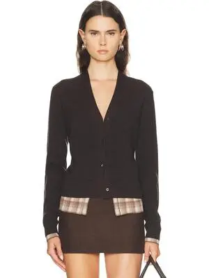 Acne Studios Kodovas Cardigan - Dark Brown