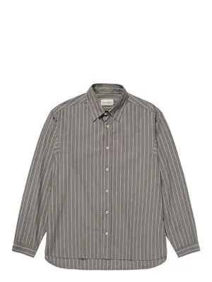 Oliver Spencer Garrison Striped Cotton Shirt - Gray