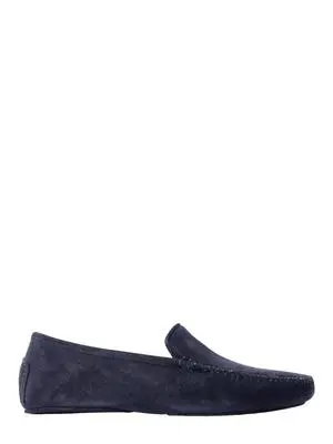 Thom Sweeney Suede Slippers - Blue