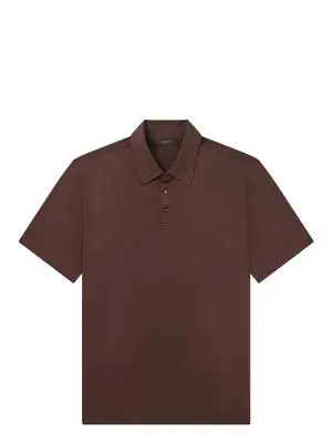 SLOWEAR Cotton And Silk-blend Jersey Polo Shirt - Brown