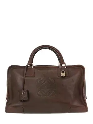 Loewe 2006 Amazona 36 Leather Handbag - Brown