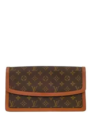LOUIS VUITTON 1991 Gm Monogram Pochette Dame Clutch - Brown