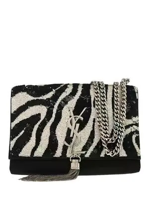 SAINT LAURENT 2018 Kate Zebra-Pattern Shoulder Bag