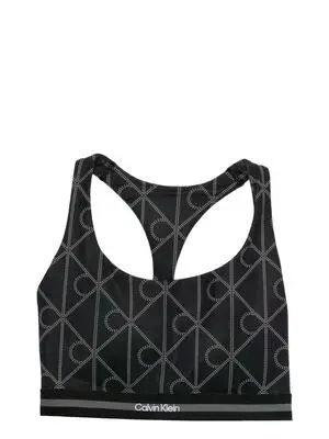 Calvin Klein Patterned Performance Top - Black