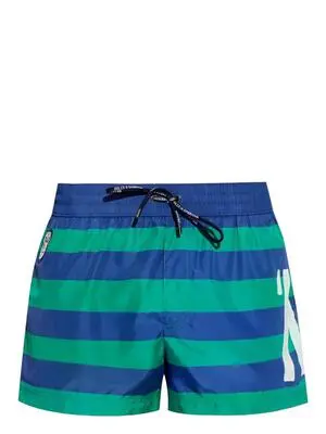 Dolce & Gabbana Striped Swim Shorts - Blue